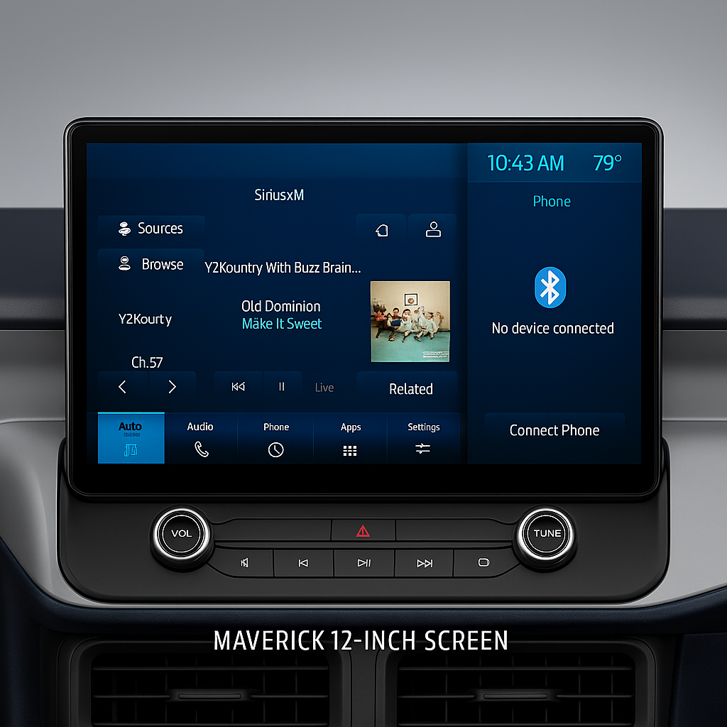 Ford Maverick SYNC 4 12" Screen Upgrade Kit (2022–2024) – DD Offroad