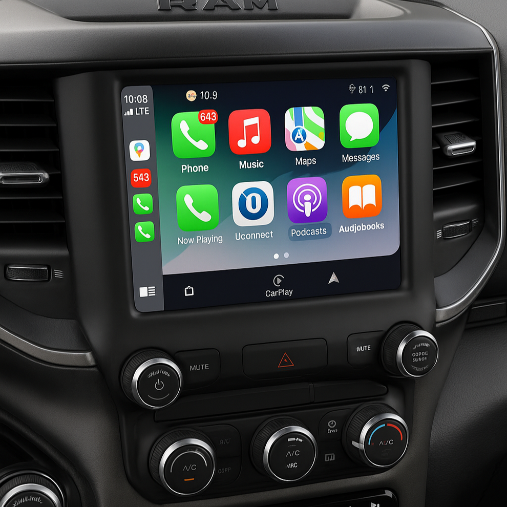 2019–2024 RAM UBD Uconnect 5 8.4″ Touchscreen Upgrade Kit | Wireless ...